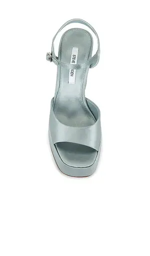 Steve Madden Platform Heels With Ankle Buckle - Teal