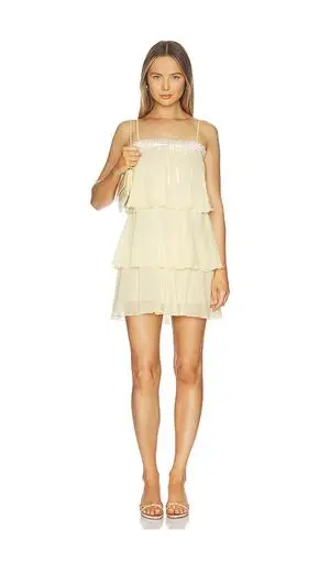 LoveShackFancy Cedra Dress - Yellow