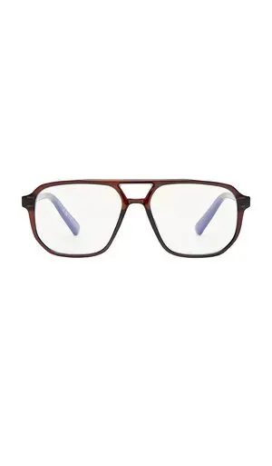 THE BOOK CLUB Atticus Blue Light Glasses - Brown