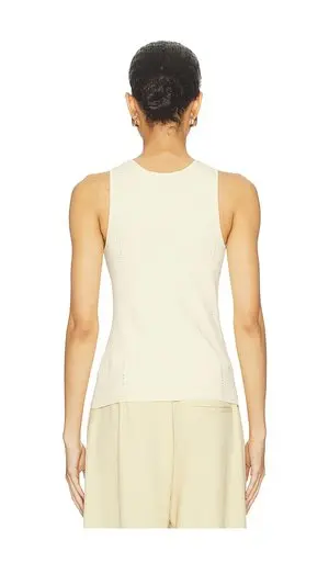 GESTUZ Ribbed Tank Top With Embellished Detail