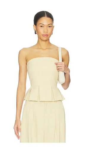 GESTUZ Stacy Corsage Top - Beige
