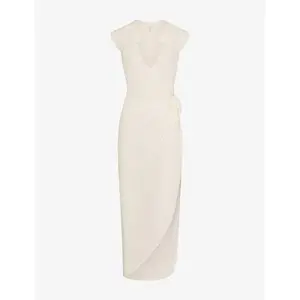 SKIMS Cotton-jersey Tie Dress - Egret