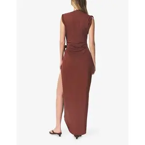 SKIMS Cotton-jersey Tie Dress - Henna