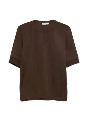 CDLP Ribbed-knit T-shirt Brown