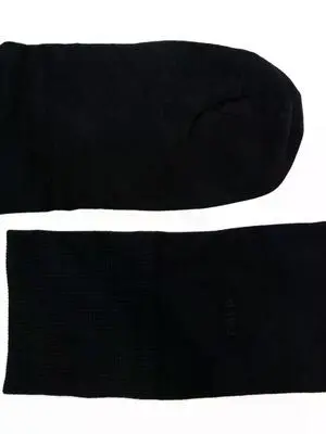 CDLP Logo Print Ribbed Cuff Socks