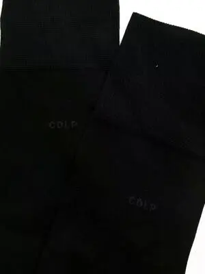 CDLP Logo-print Ribbed Socks