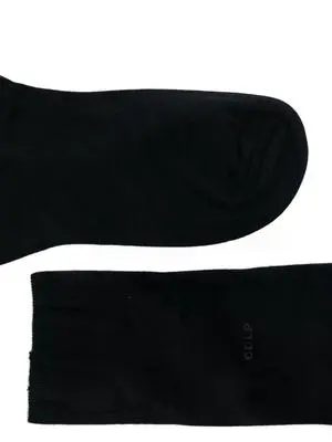 CDLP Ribbed-cuff Logo-print Socks