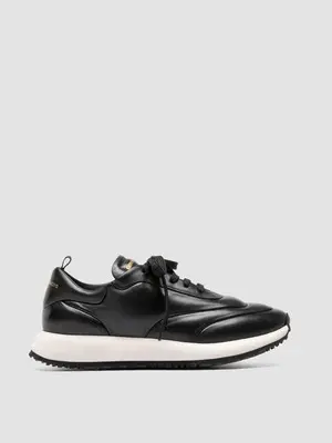 Officine Creative Solstice 101 Leather Running Sneakers - Black
