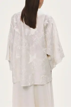 NOCTURNE Textured Jacquard Robe