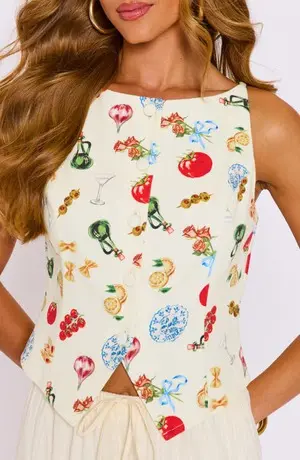 VICI Solstice Mixed Print Vest