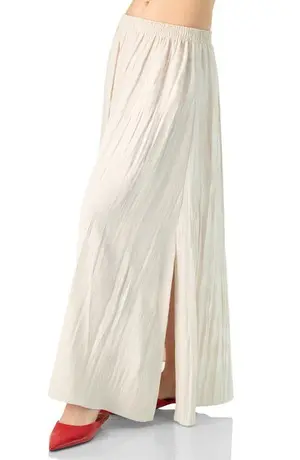 IVONNE Wide Midi Skirt With Slit