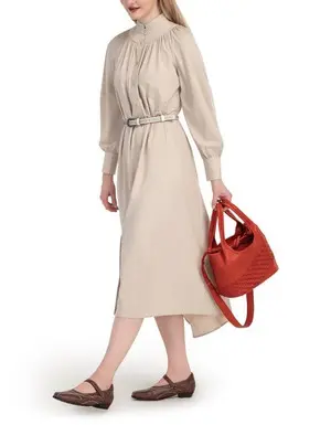 OLD TREND Lily Handwoven Leather Tote - Orange