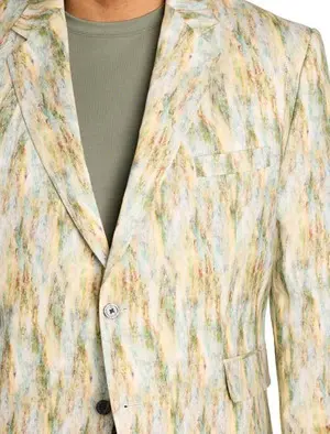 ROBERT GRAHAM BY DXL Big & Tall Watercolor Sport Coat