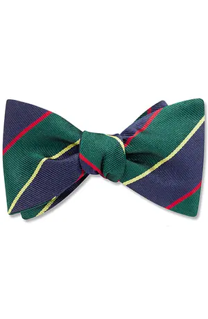 BEAU TIES OF VERMONT Argyle And Sutherland Bow Tie - Standard Pre-tied