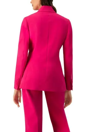 IVONNE Double-breasted Blazer With Floral Detail
