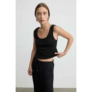 Almina Concept U-neck Tank - Black