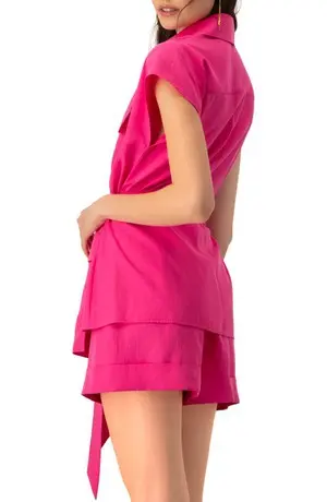 IVONNE Cargo Shirt/vest With Tie Detail