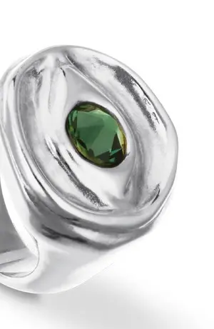 UNODE50 Sterling Plated Signet Ring