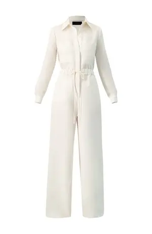 IVONNE Long Sleeve Collared Jumpsuit