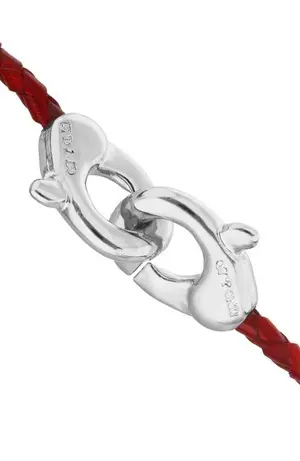 UNODE50 Leather Strap With Interlocking Carabiner Detail