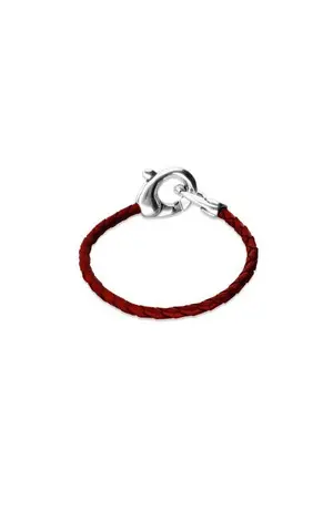 UNODE50 Leather Strap With Interlocking Carabiner Detail