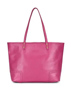 OLD TREND Camellia Medium Reversible Leather Tote - Fuchsia