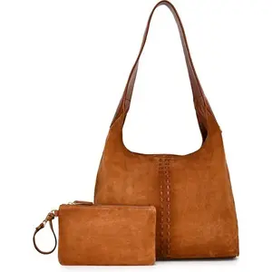 OLD TREND Hydrangea Vintage Ombre Hobo Bag - Cognac