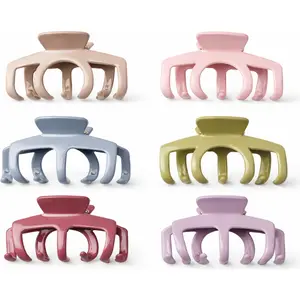 DONATELLO GIAN Soft Matte Claw Clip Set 6 Pack