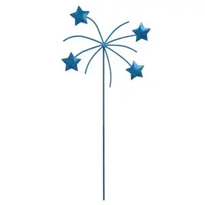 TRANSPAC Metal Star Pick For Spring Home Decor - Blue