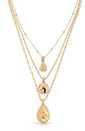 Ettika Circle Flow Layered Necklace