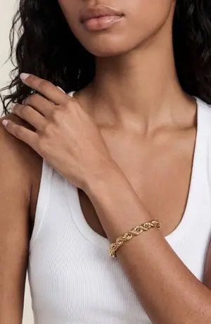 Ettika Spiral Chain Bracelet - Gold