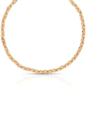 Ettika Sculpted Links Collar Necklace - Gold