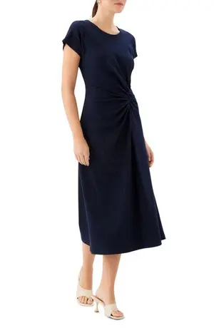 Fifteen Twenty Aveline Side Twist Midi Dress