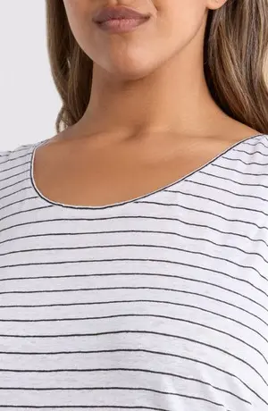 Eileen Fisher Stripe Organic Linen Tank