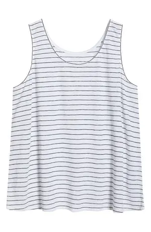 Eileen Fisher Stripe Organic Linen Tank