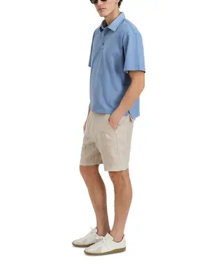 ALEX MILL Straight Fit 8" Pull On Field Shorts - Flax