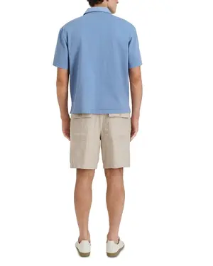 ALEX MILL Straight Fit 8" Pull On Field Shorts - Flax