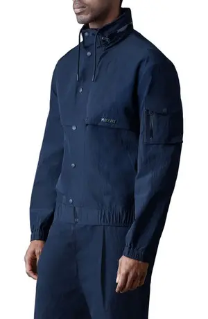 Mackage Garrett Hooded Rain Jacket - Navy