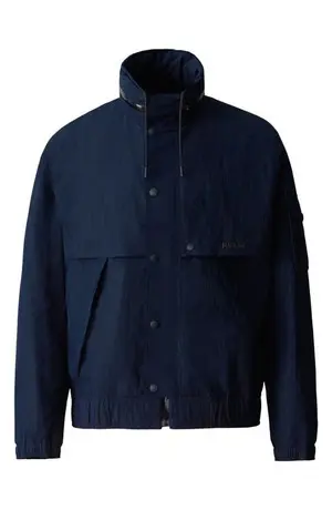 Mackage Garrett Hooded Rain Jacket - Navy