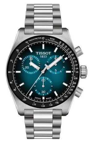 TISSOT Prs 516 Chronograph Bracelet Watch Blue Gradient