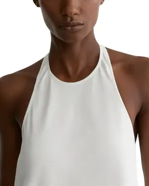 REISS Quinn Asymmetric Halter Neck Top