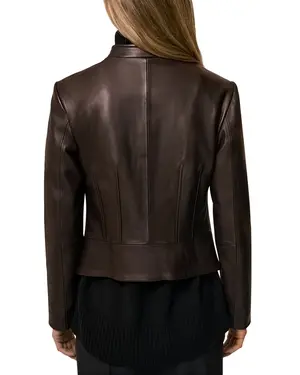 REISS Allie Leather Jacket