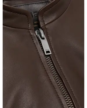 REISS Allie Leather Jacket