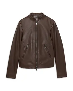 REISS Allie Leather Jacket
