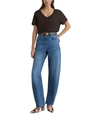 REISS Lola Tee - Chocolate