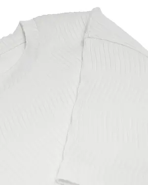 REISS Relaxed Fit Textured Wave Jacquard T-shirt