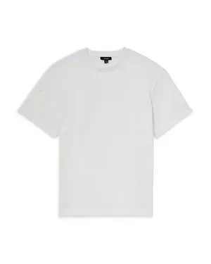 REISS Relaxed Fit Textured Wave Jacquard T-shirt