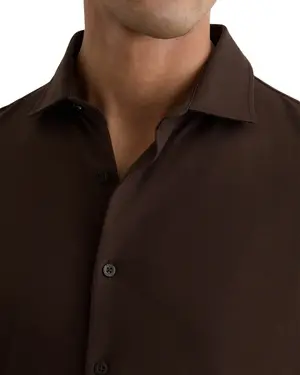 REISS Slim Fit Shirt - Brown