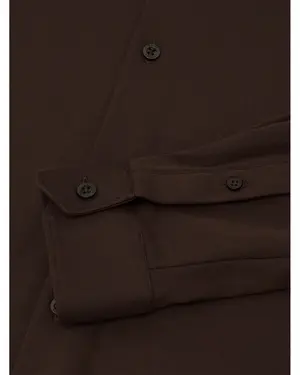 REISS Slim Fit Shirt - Brown