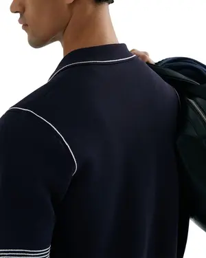 REISS Blake Regular Fit Contrast Pipe Shirt